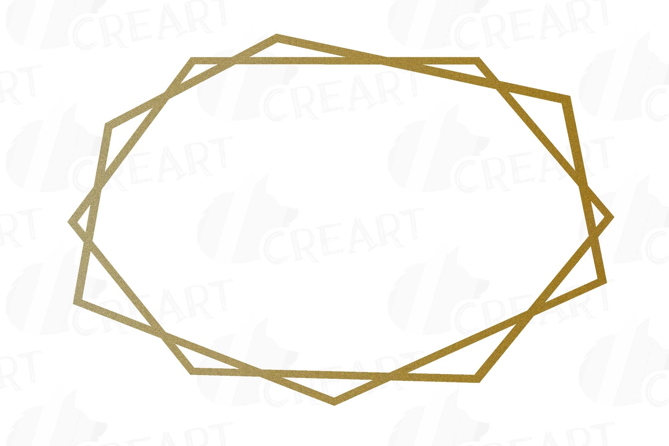 Glitter golden elegant wedding geometric frames png (209981 ...