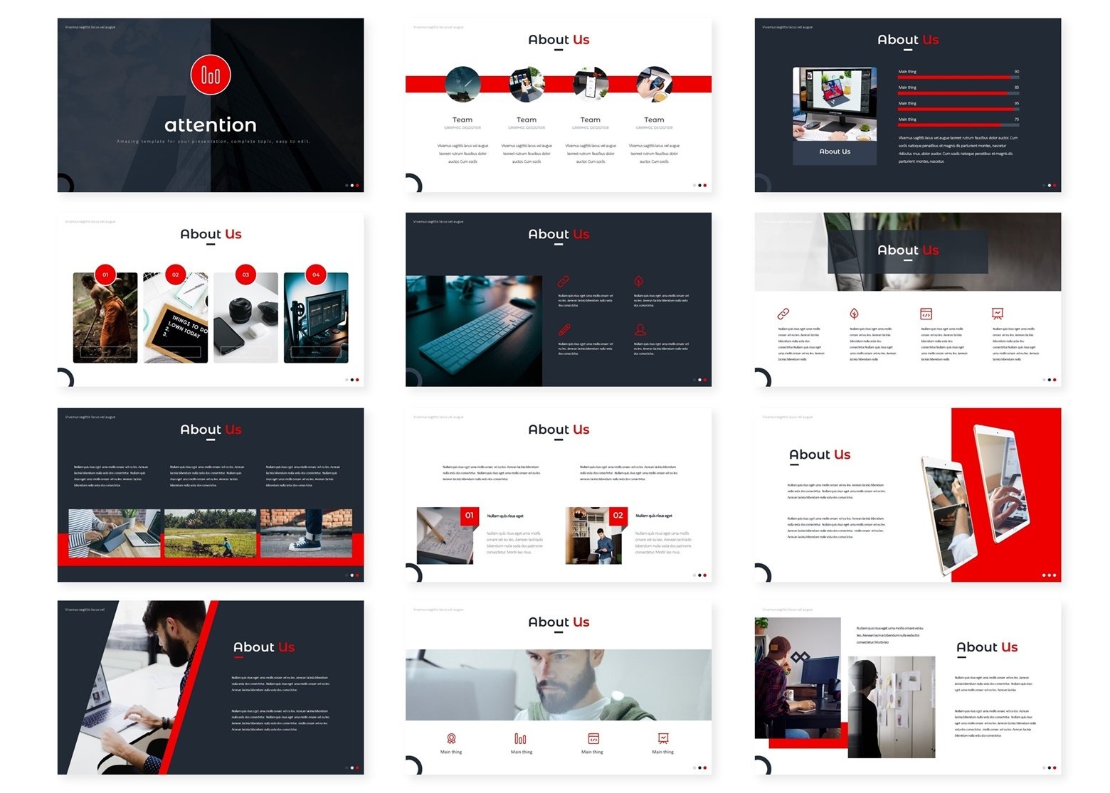 Attention - Powerpoint Template (341779) | Presentation Templates ...