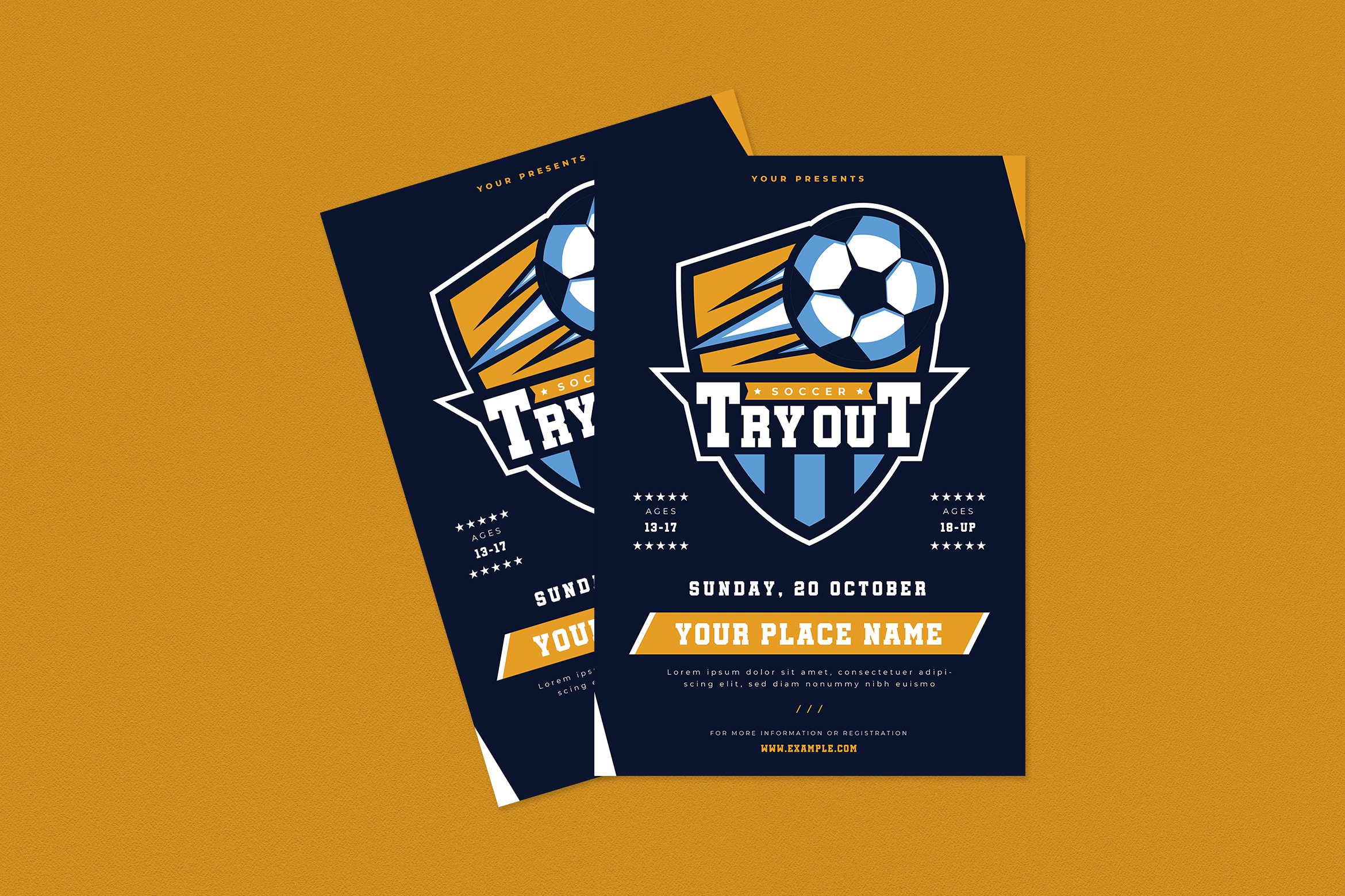 Soccer Tryouts Flyer