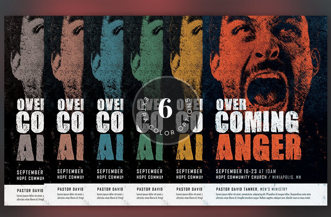 Overcoming Anger Flyer Template (18708) | Flyers | Design Bundles