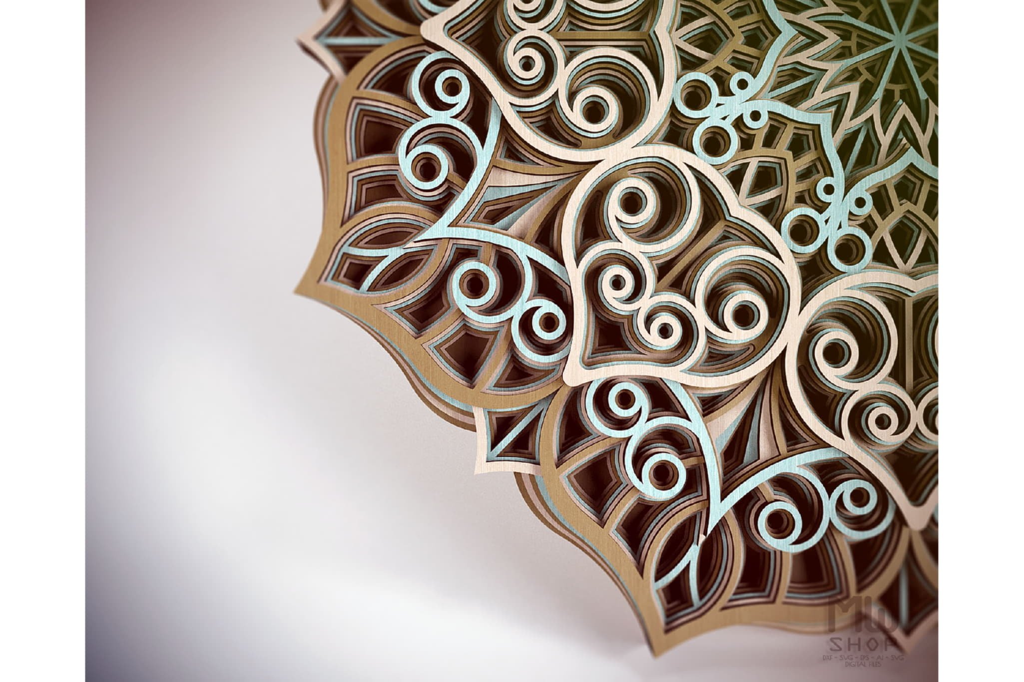 M83 - Multilayer Mandala DXF for Laser cut, Cricut Mandala (593261 ...