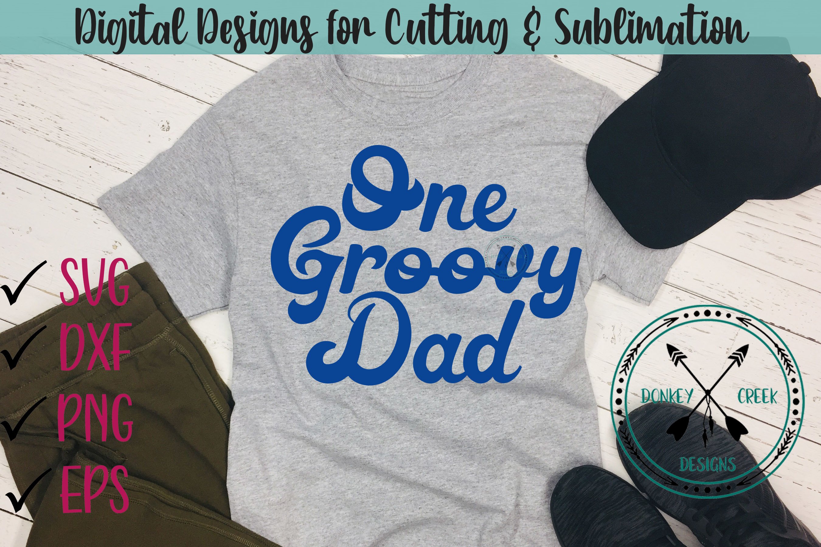 One Groovy Dad Father's Day SVG (662004) | Cut Files | Design Bundles