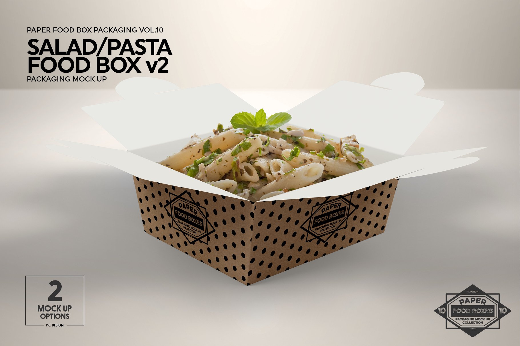VOL.10 Food Box Packaging MockUps (133581) | Branding | Design Bundles