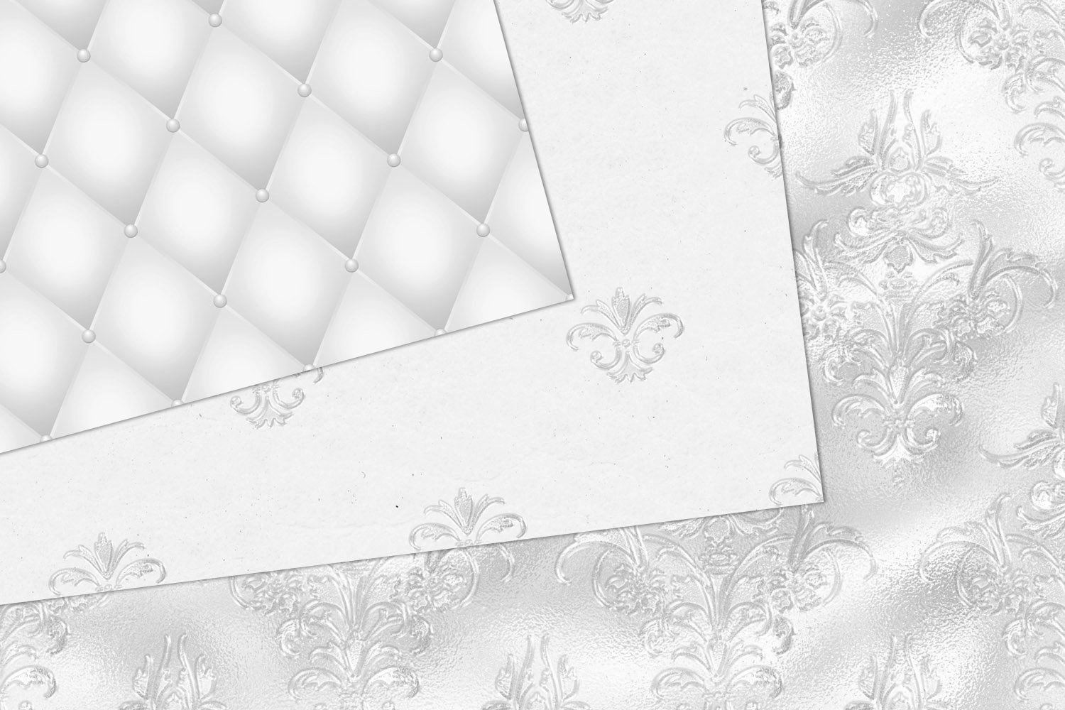 White Pearl Digital Paper (571916) | Patterns | Design Bundles