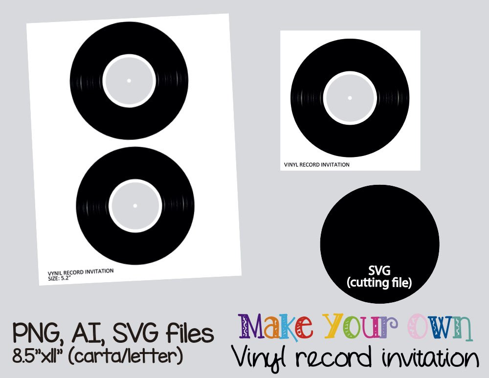 Free Printable Vinyl Record Template - Templates FREE