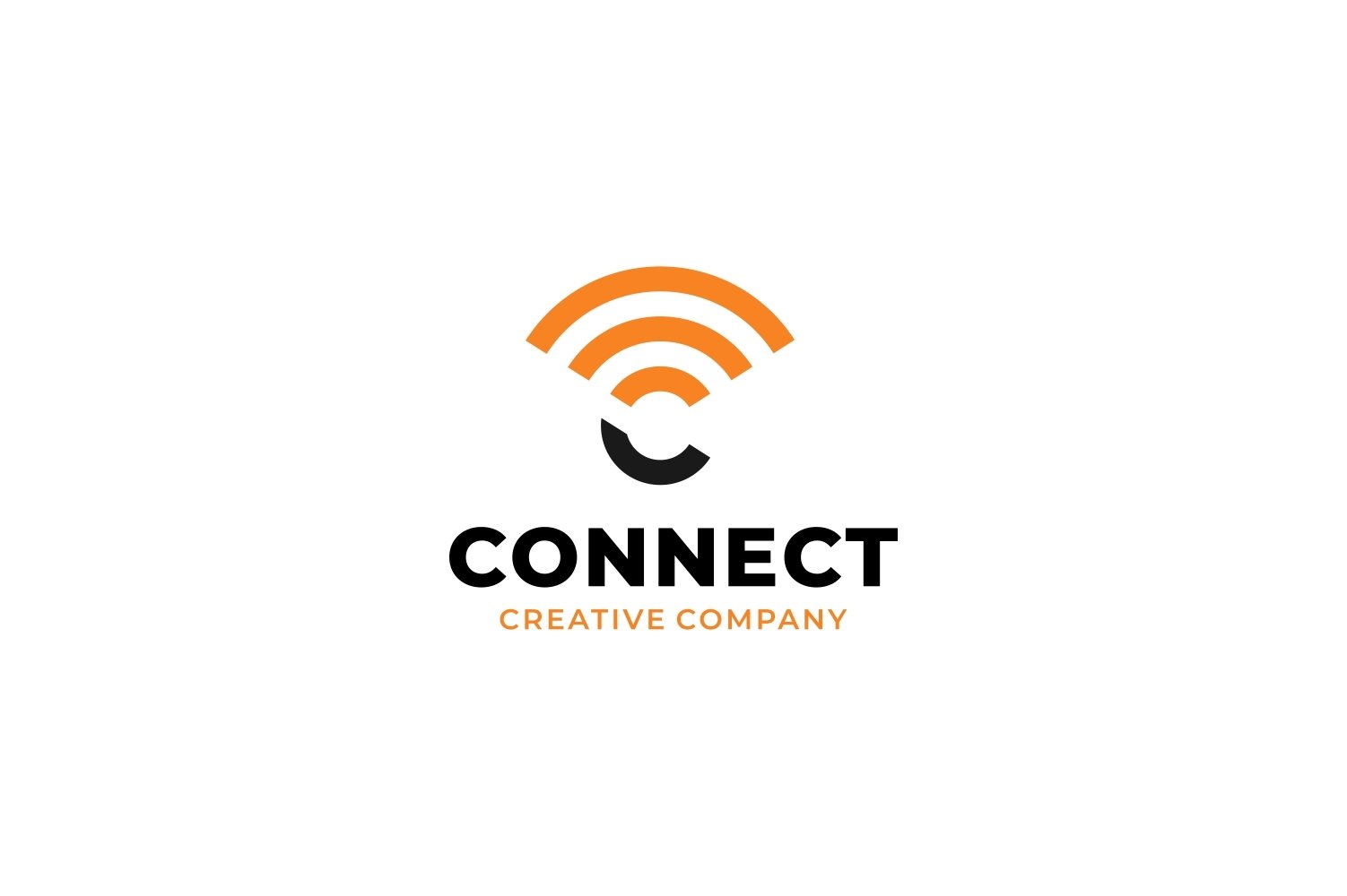 Letter C connection logo (1086409) | Logos | Design Bundles