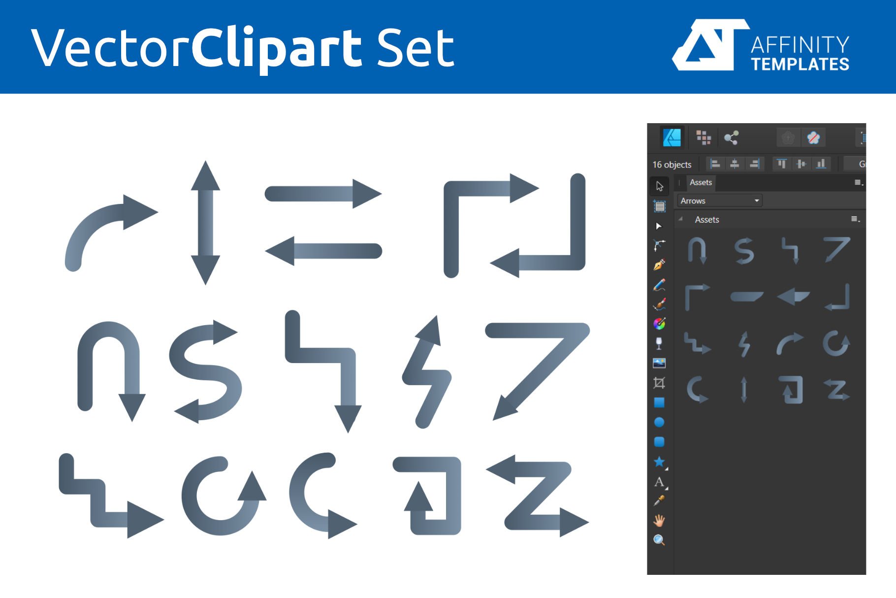 Vector Arrows Sign Set AD (567907) | Elements | Design Bundles