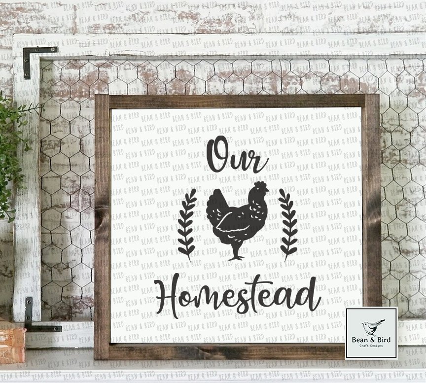 Our Homestead Farmhouse Svg File (190596) | SVGs | Design Bundles