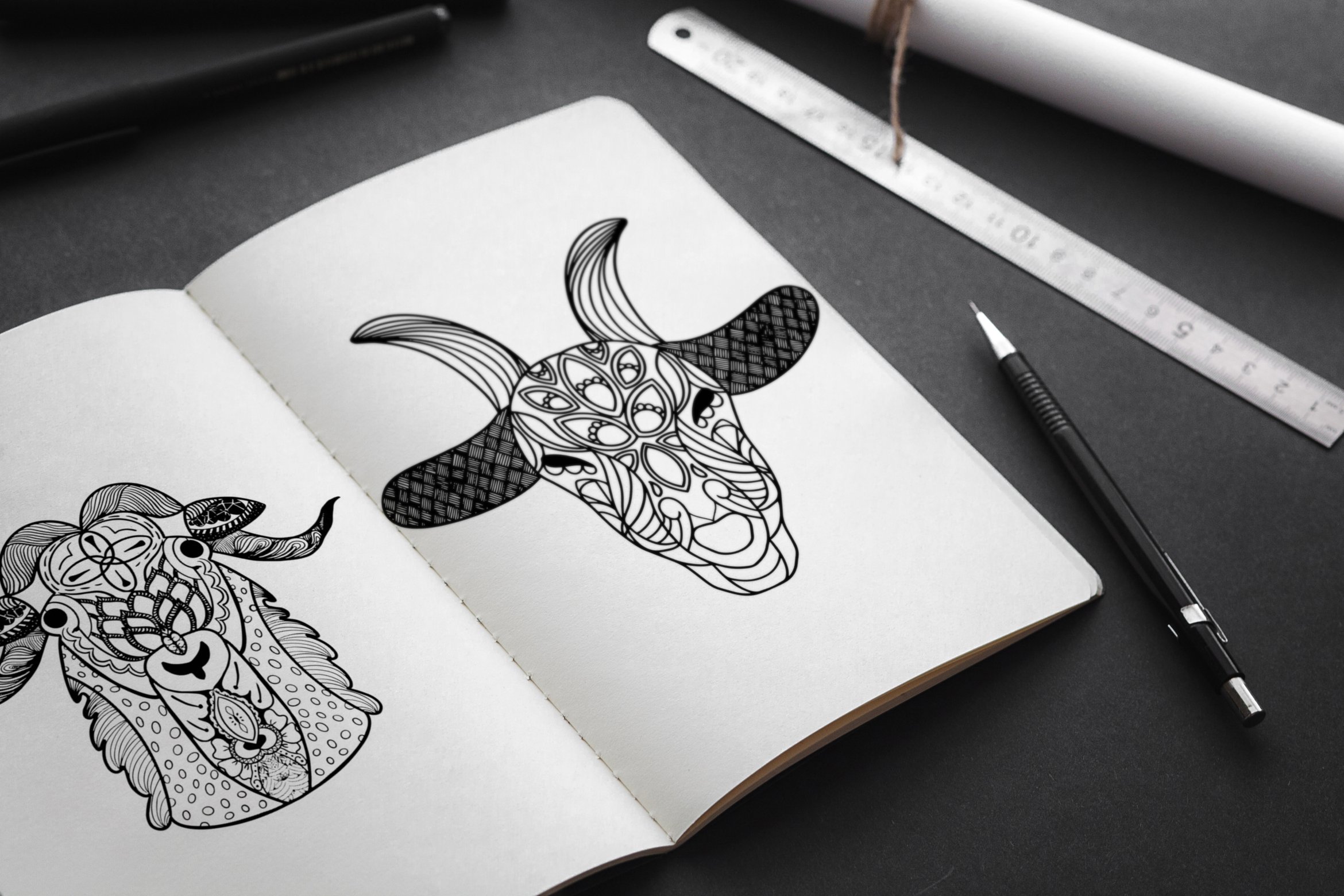 Goat Mandala Coloring Pages (1344182) | SVGs | Design Bundles