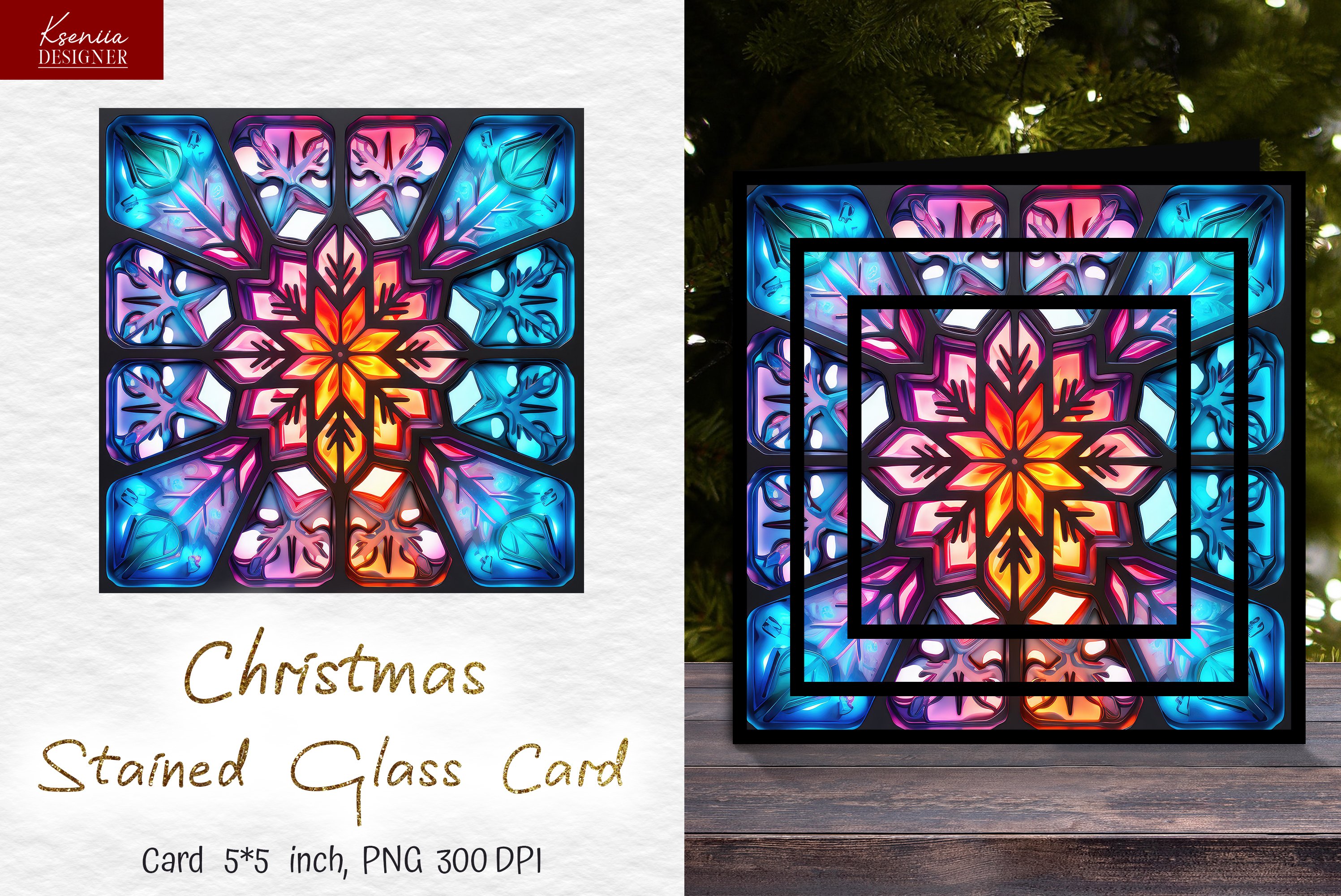 3d Stained Glass Snow Flakes Large Iridescent Glass Snowflake Orchid