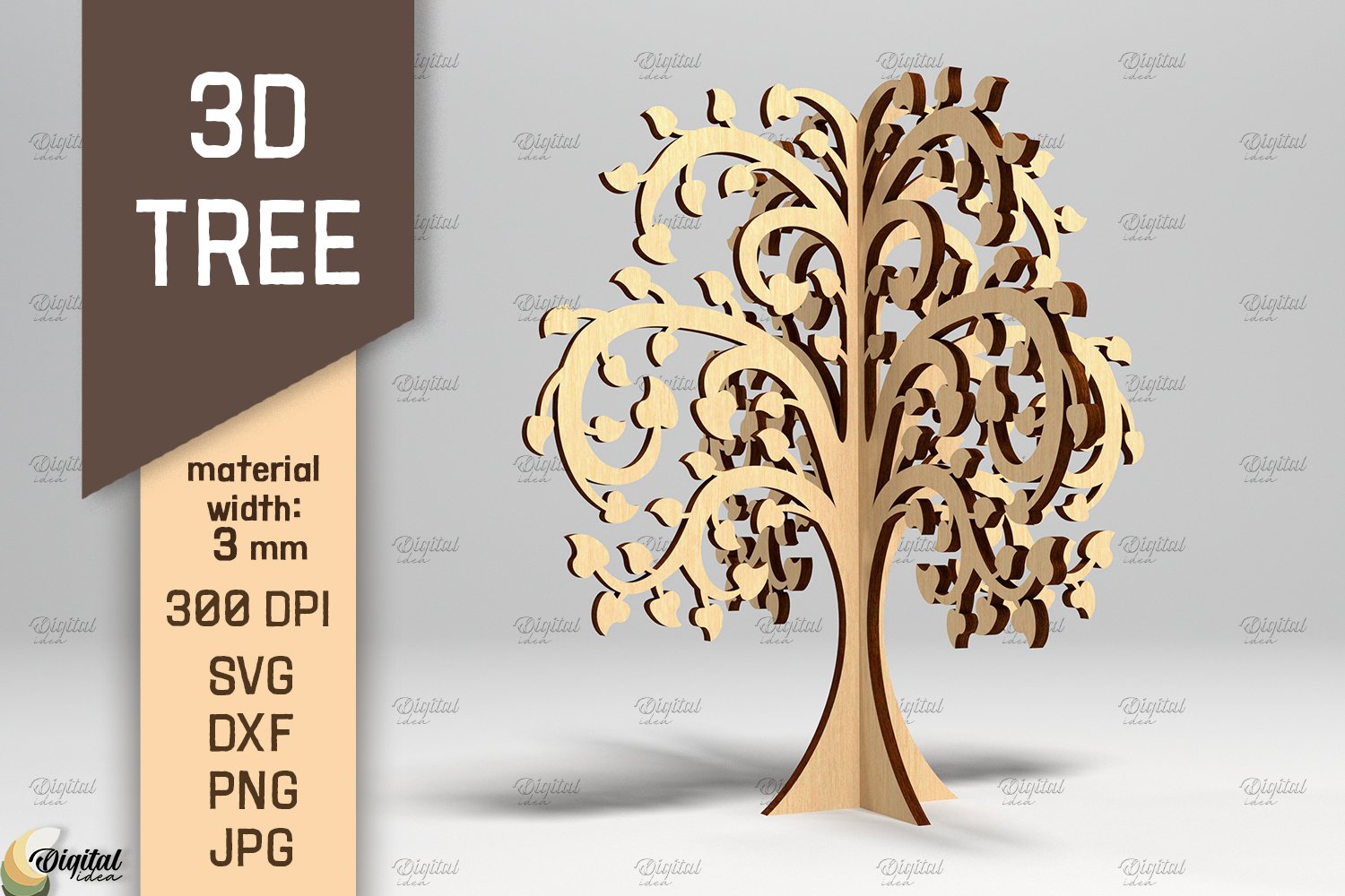 Laser Cut Tree Stencils