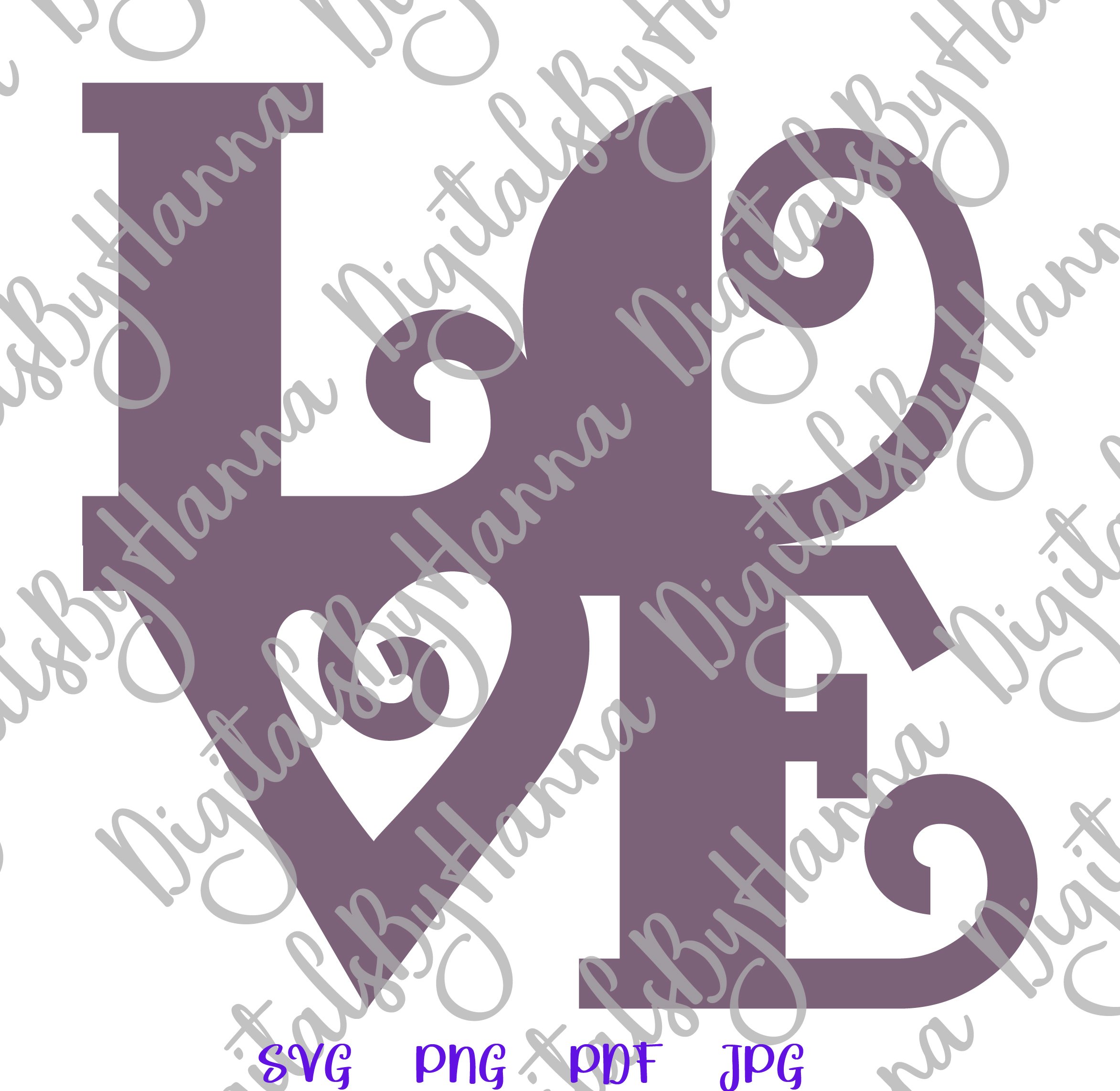 Love Sign Home Decor Print & Cut PNG SVG DXF PDF JPG Files (418522 ...