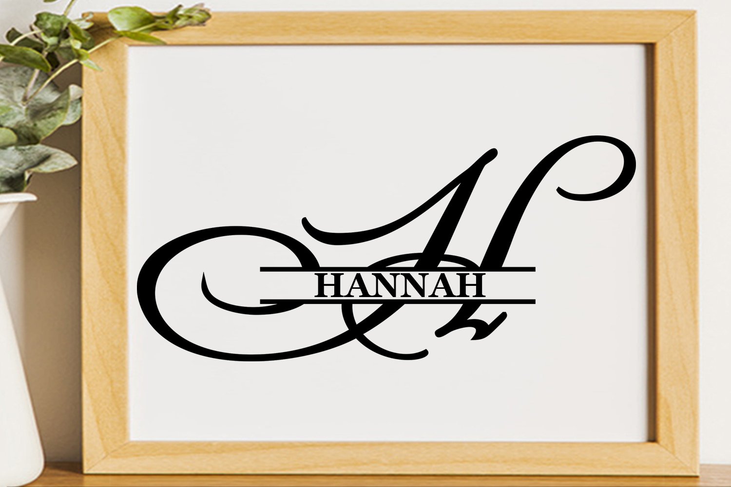 H Split monogram SVG Split letter svg Monogram font (483518 ...