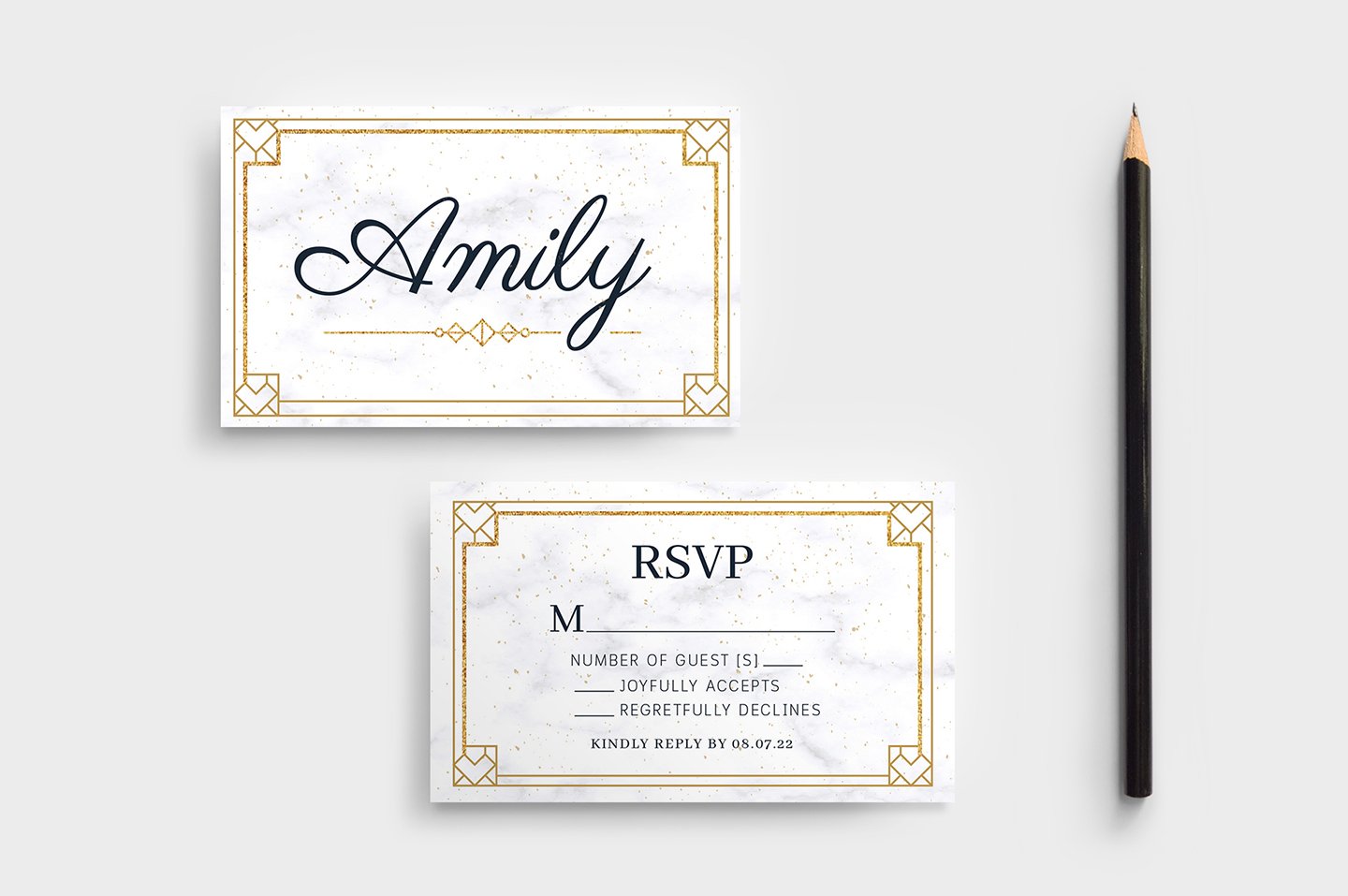 Wedding Invitation Template (355960) | Flyers | Design Bundles