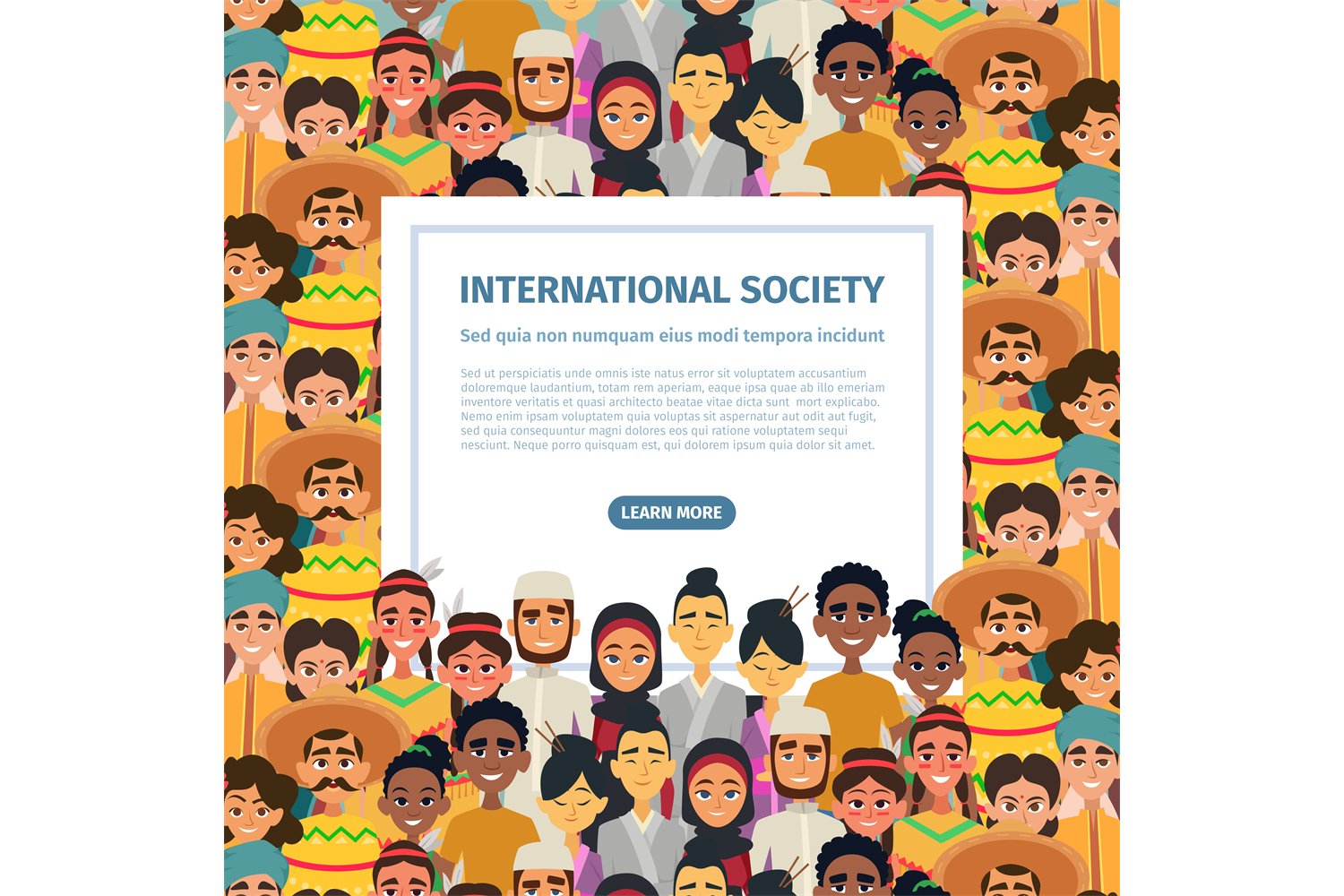 International community with different multicultural peoples (823381 ...