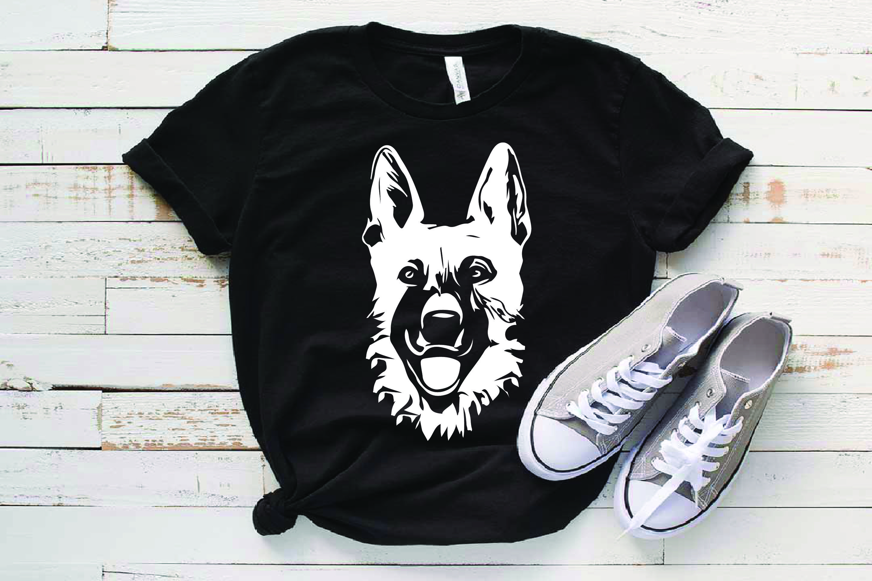 German shepherd dog head svg 4th July Breed K-9 (177271)