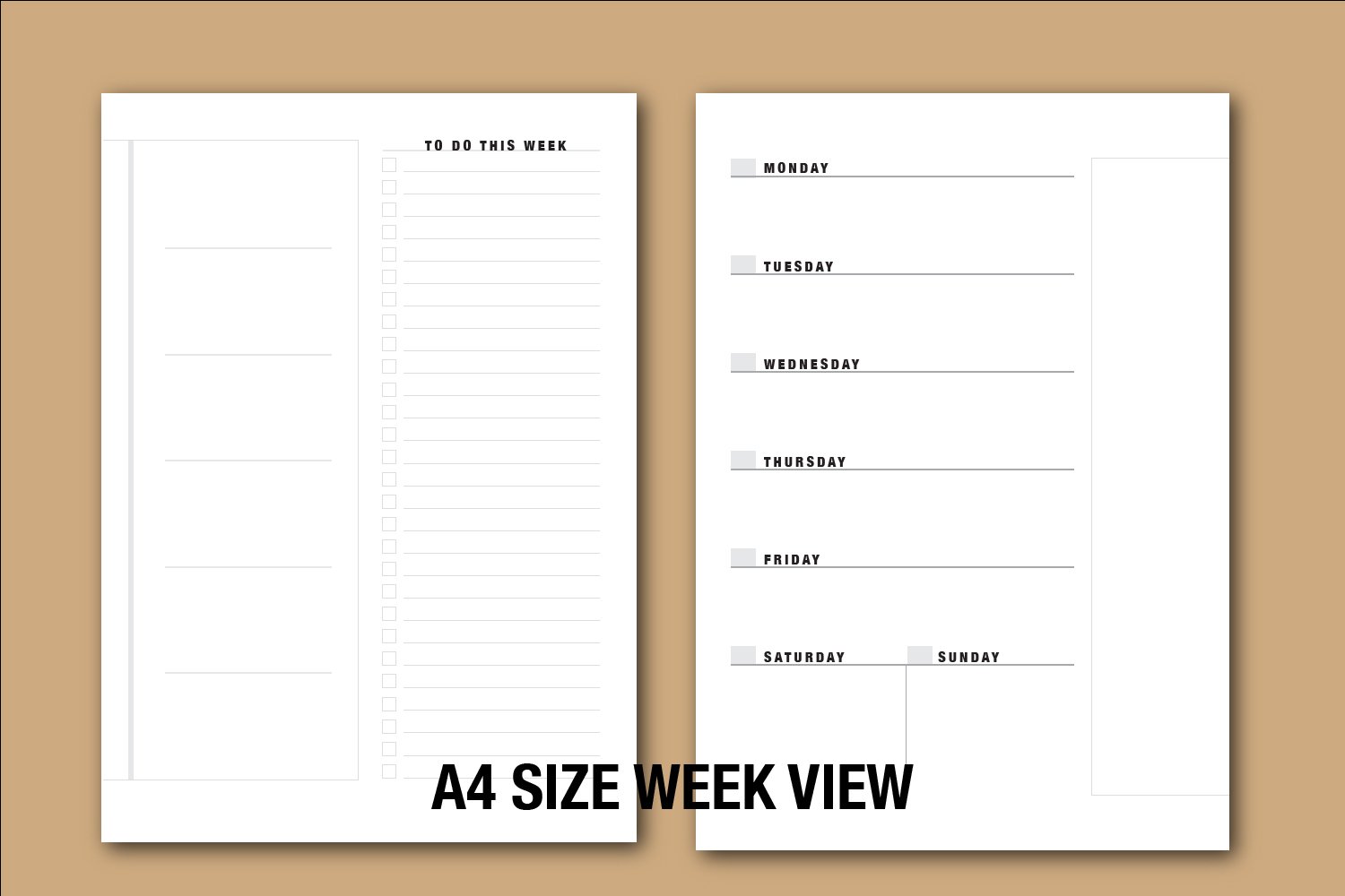 Minimalist Simple Undated Planner (270150) | Digital | Design Bundles