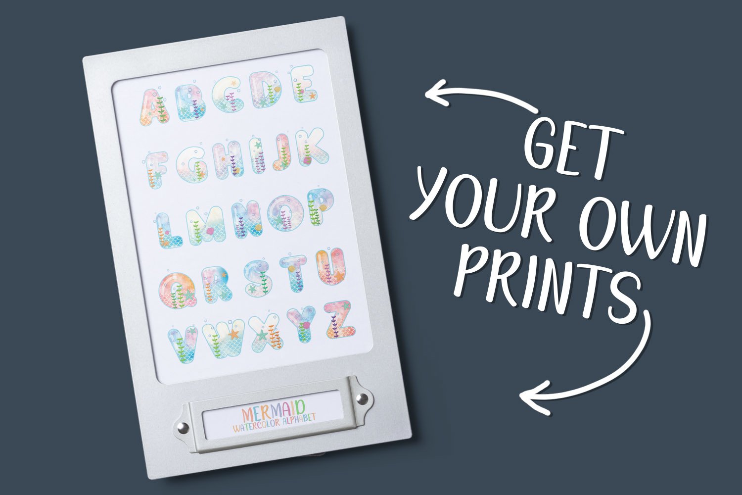 Under The Sea Alphabet Watercolor Set