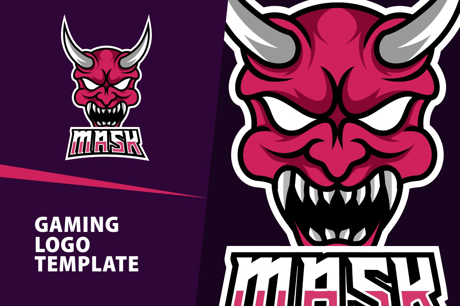Mask Gaming Logo Template (514561) | Logos | Design Bundles