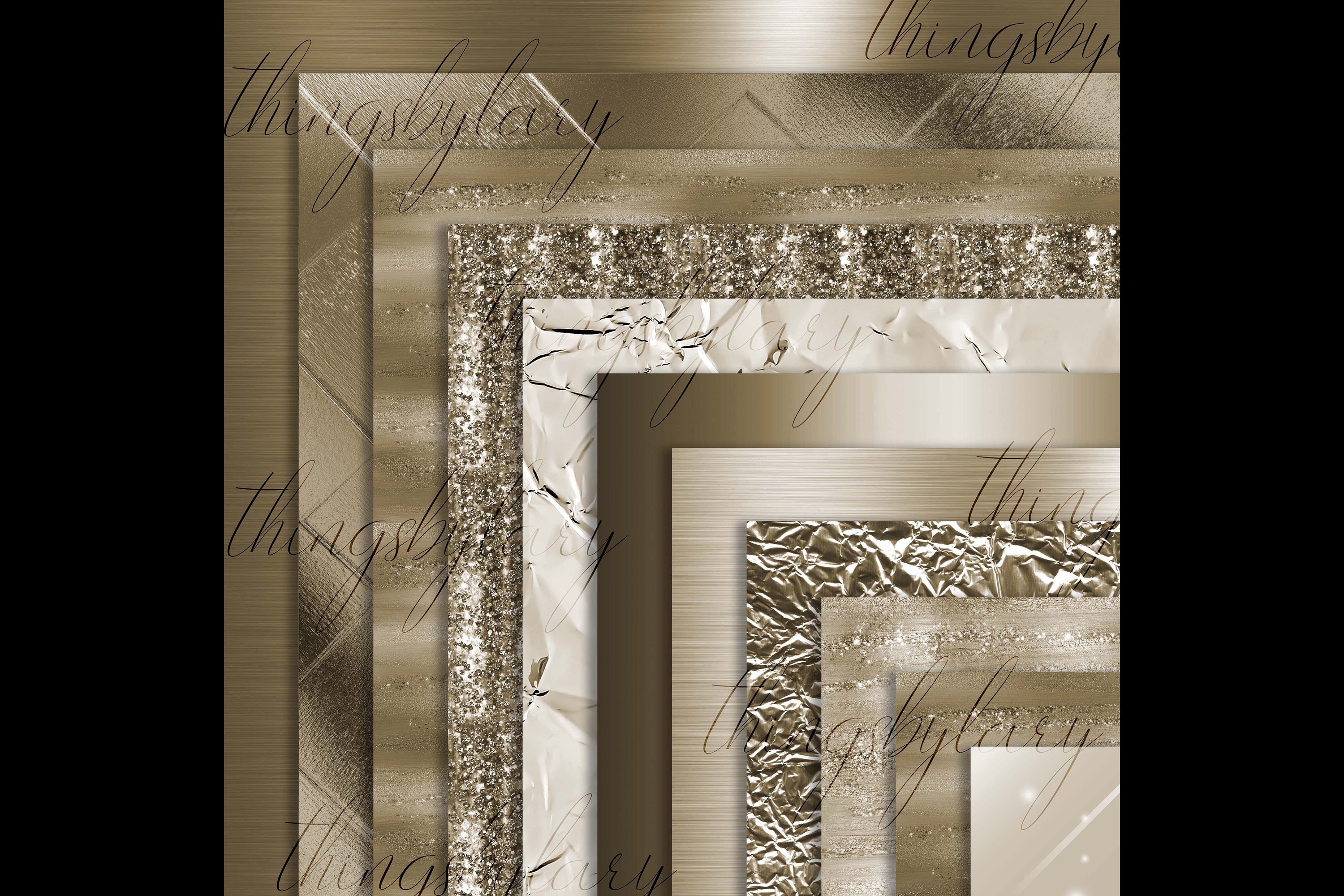 42 Bronze Metallic Texture Digital Papers (134057) | Card Making ...