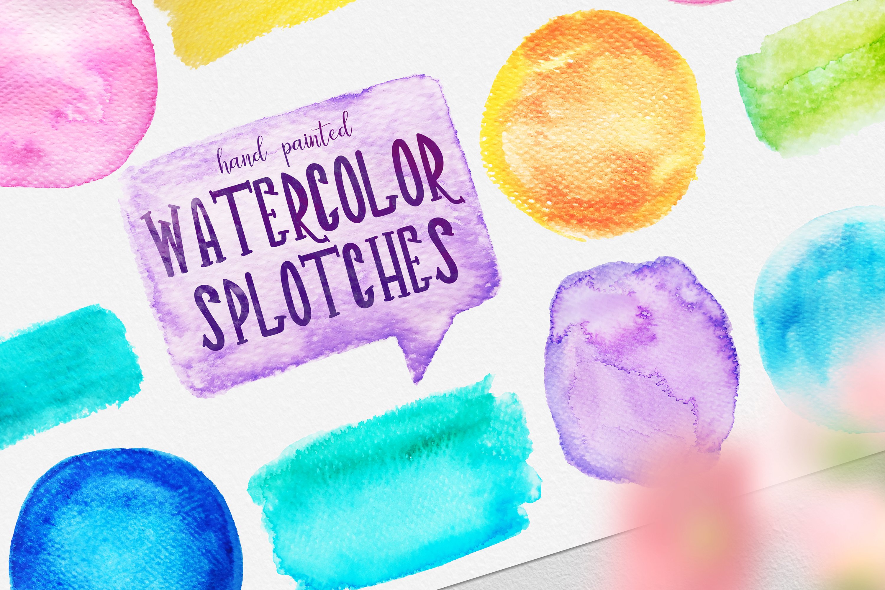 Watercolor Splotches (532476) | Textures | Design Bundles