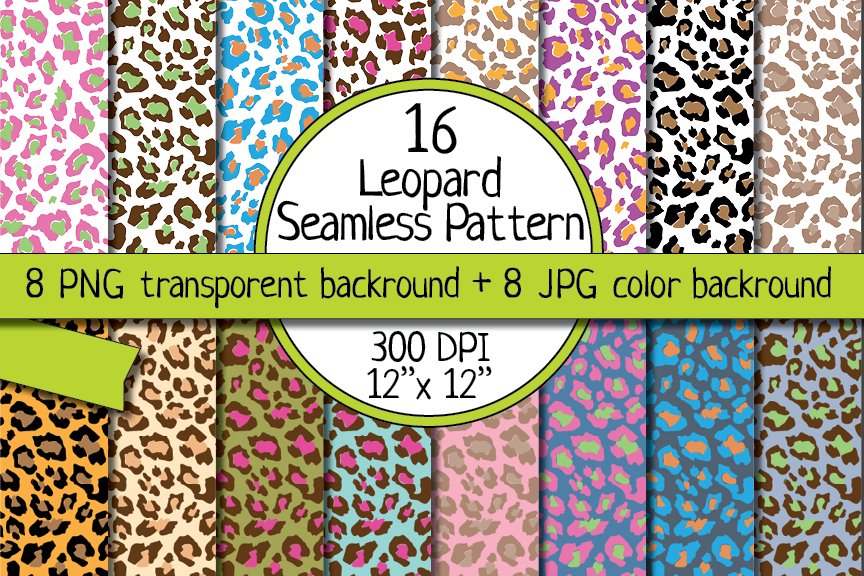 Leopard Seamless Pattern, Leopard Digital paper (555040) | Patterns ...