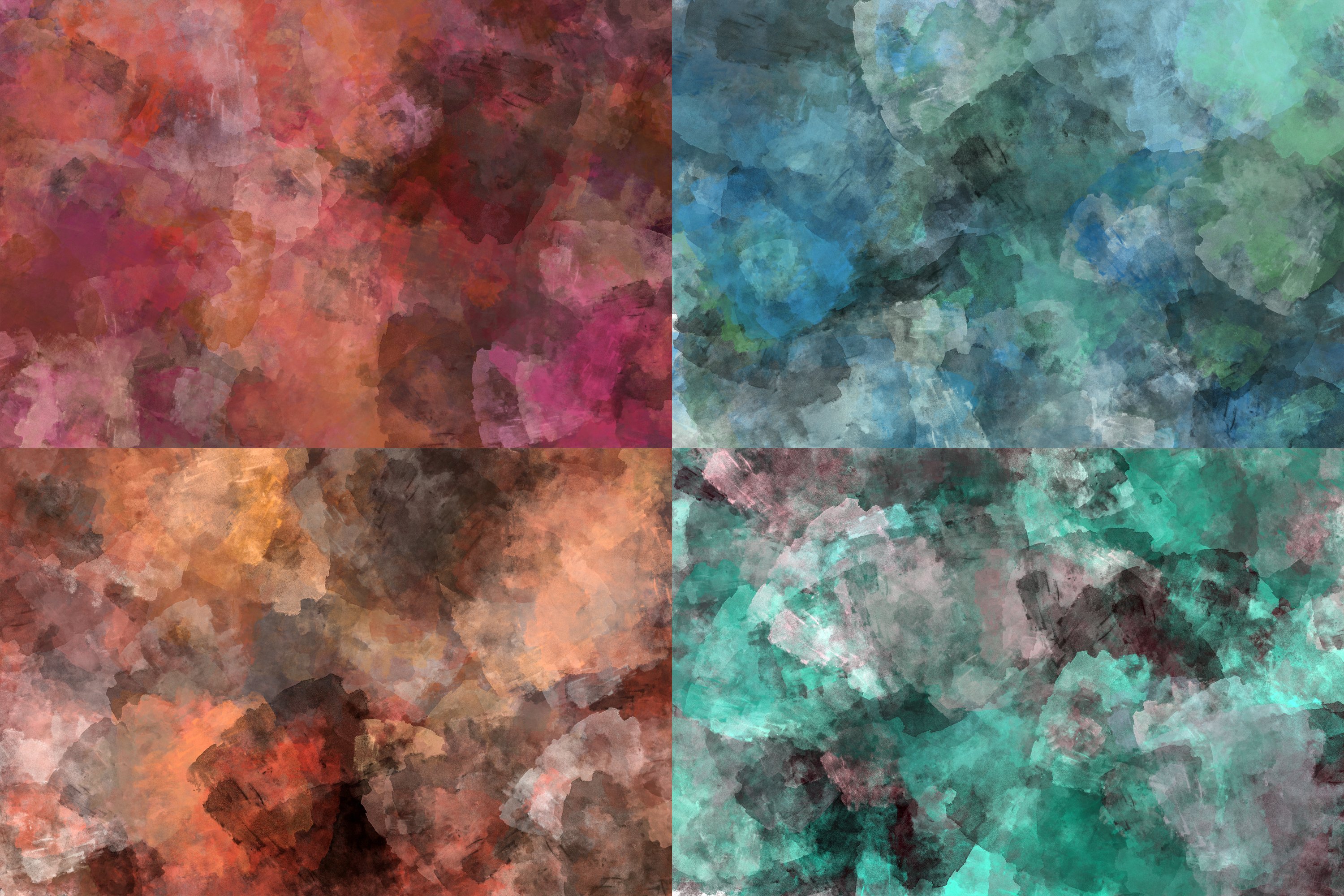 10 Grunge Watercolor Washes Textures