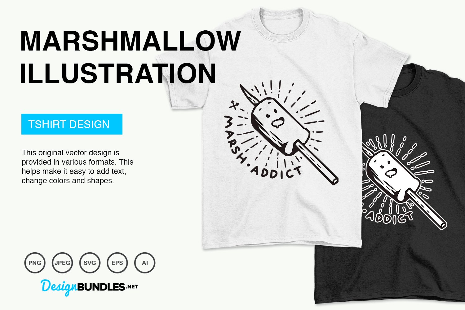 Marshmallow Vector Illustration