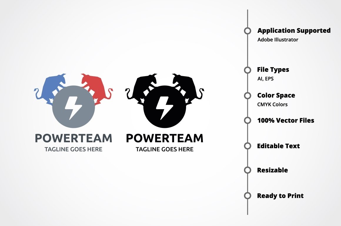 Power Team Logo (674569) | Logos | Design Bundles