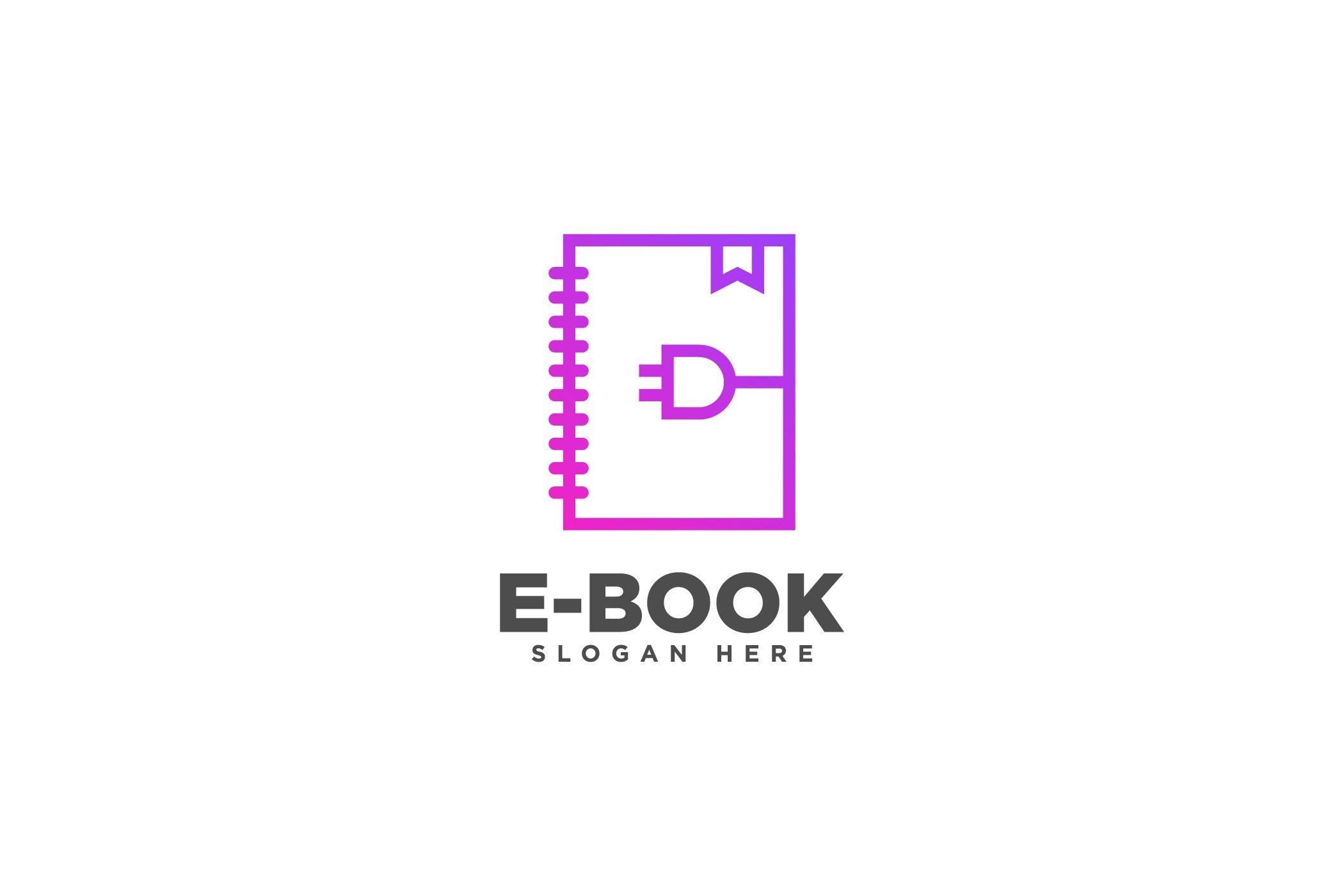 E-Book Logo (857650) | Logos | Design Bundles