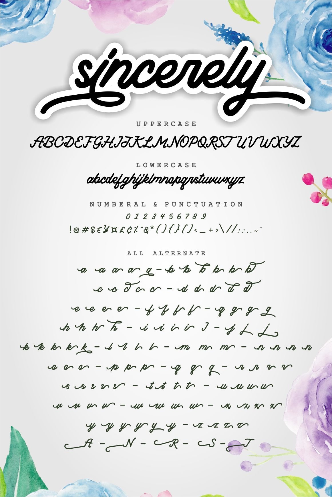 Sincerely (49349) | Regular | Font Bundles