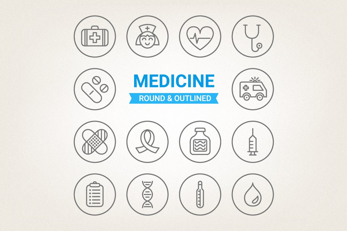 Circle Medical Icons (248694) | Icons | Design Bundles