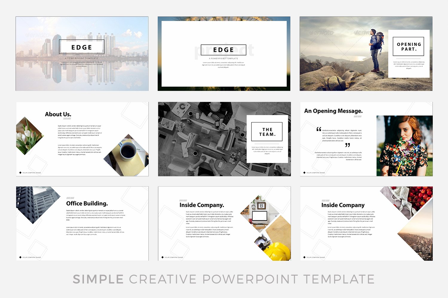 Edge Powerpoint Template (11721) | Presentation Templates | Design Bundles