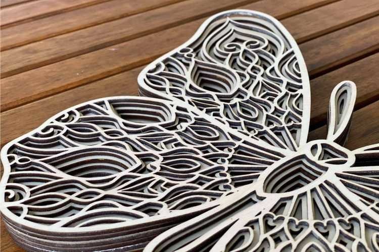 Butterfly 1 (724394) | Laser Engraving | Design Bundles