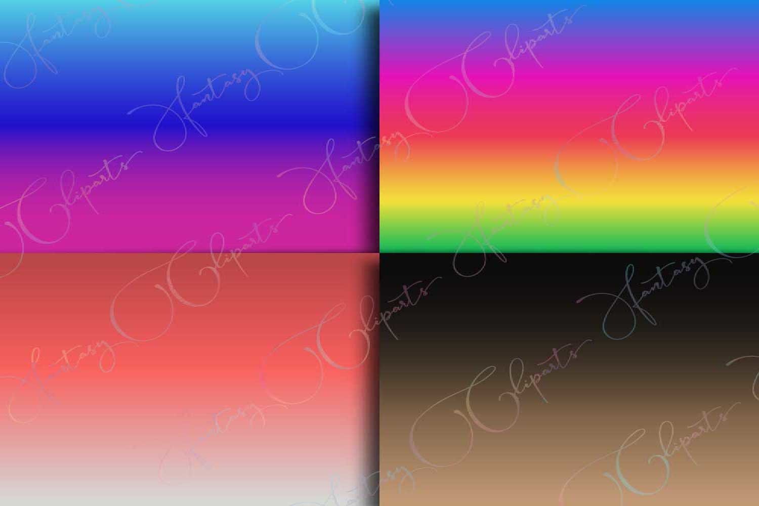 Ombre digital papers (54981) | Textures | Design Bundles