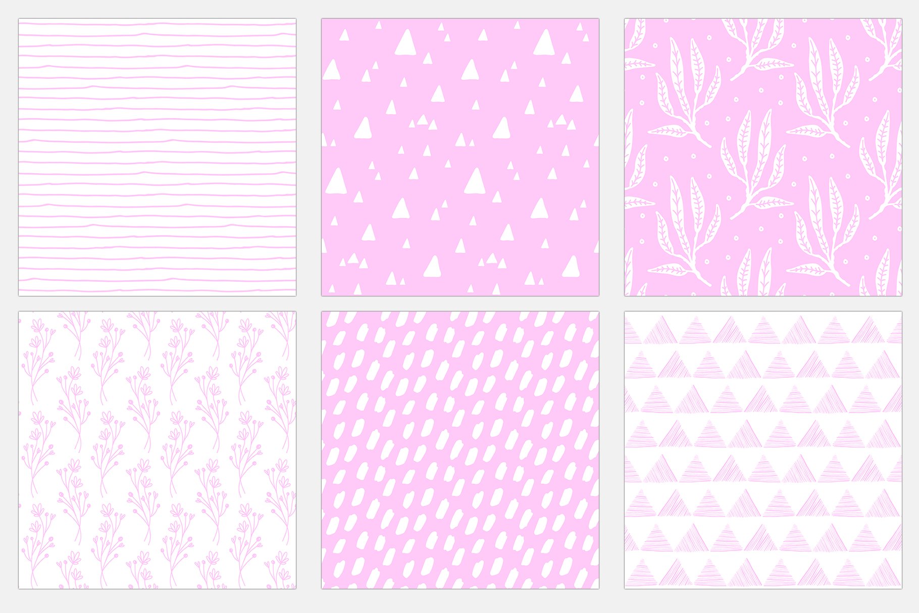 Hyacinth Pastel Digital Paper Set (674780) | Patterns | Design Bundles