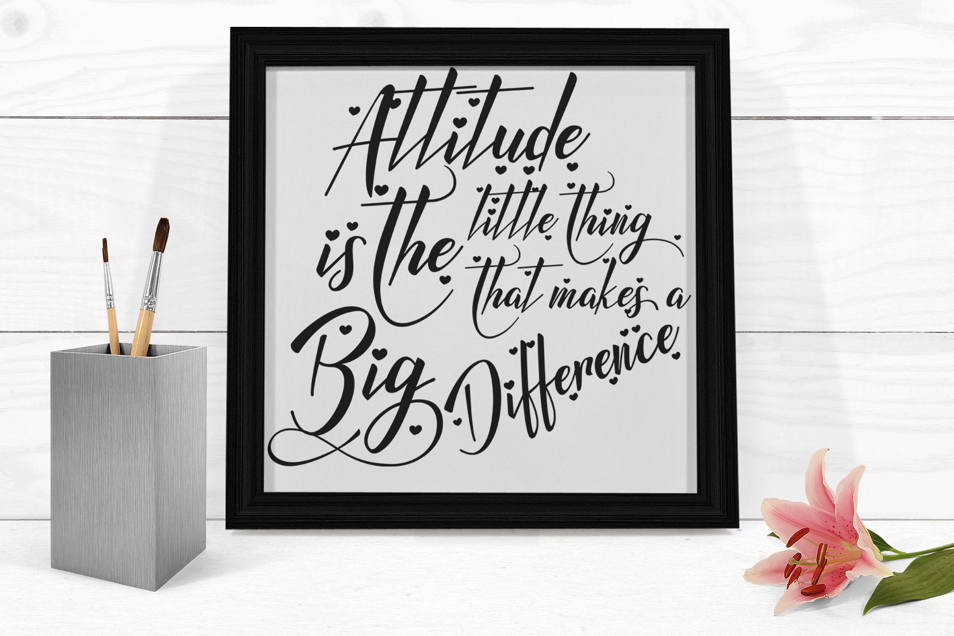 Inspirational Quote - Attitude is the Little Thing that Makes a Big ...