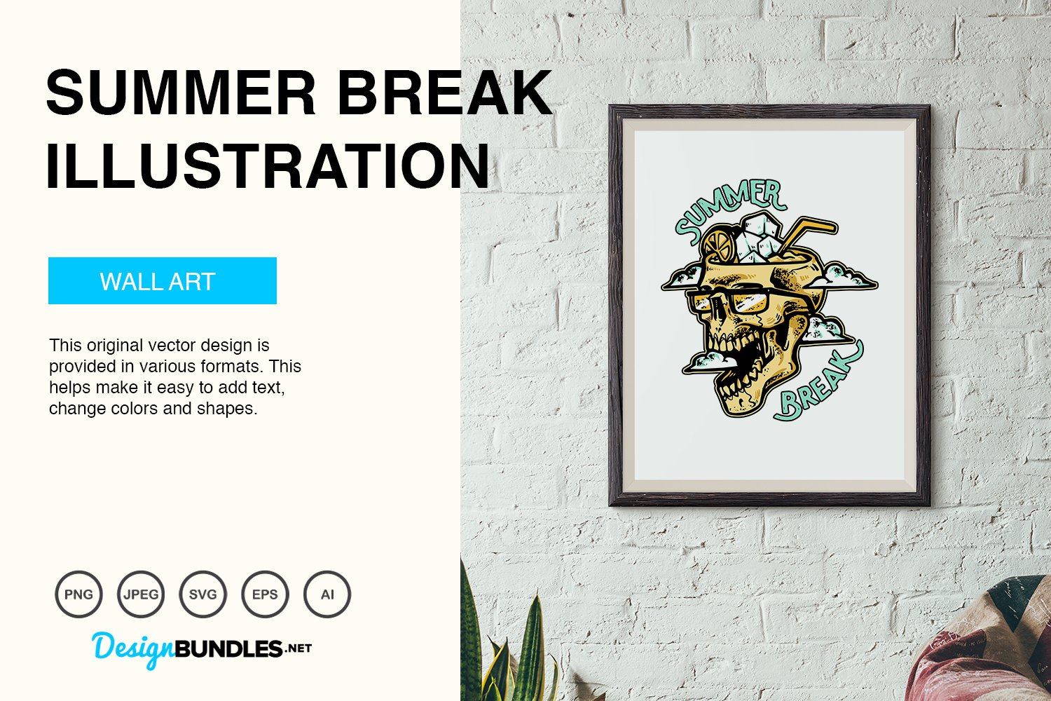 Summer Break Vector Illustration