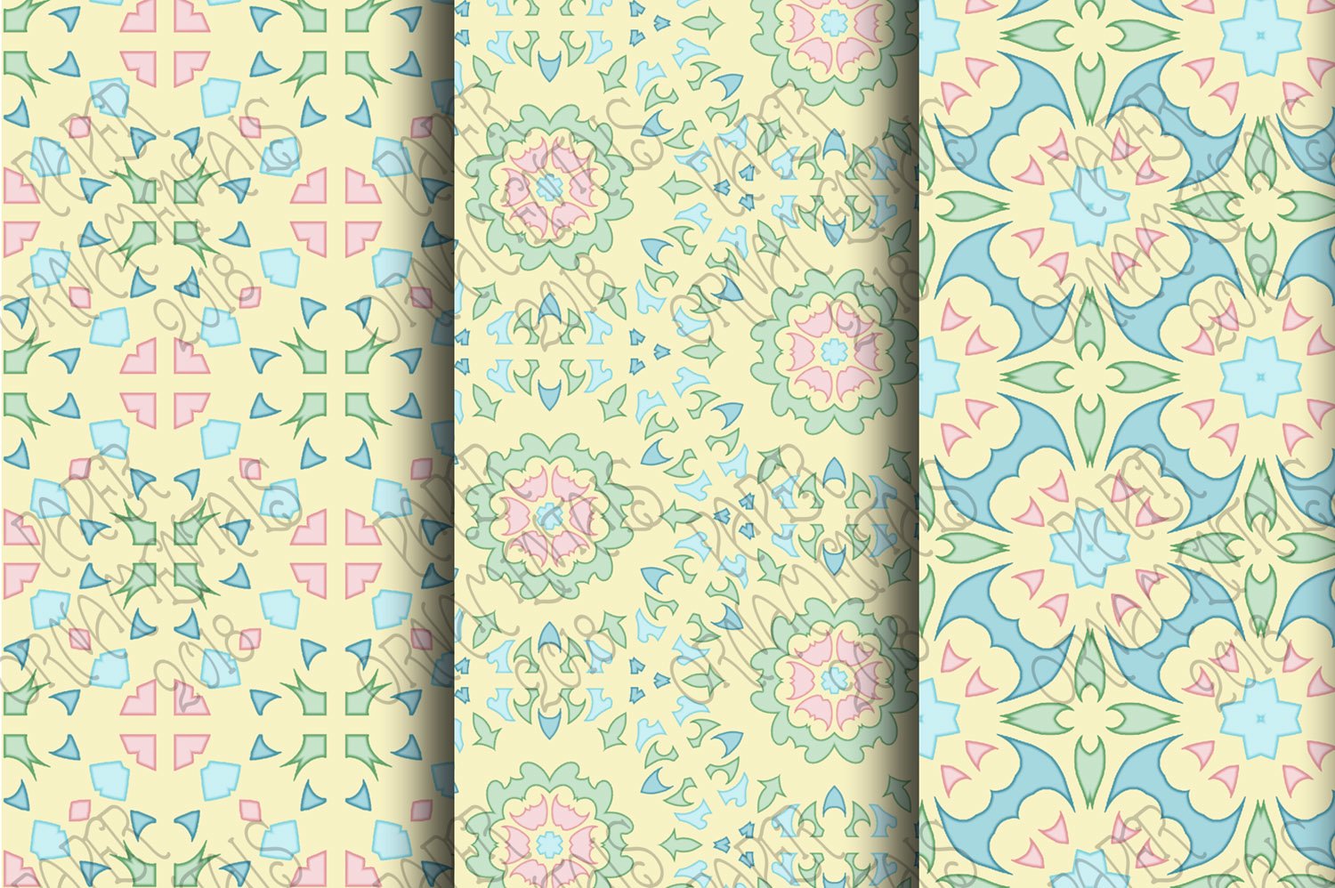 Spring Pastels Digital Paper For Crafts & Background (144884 ...