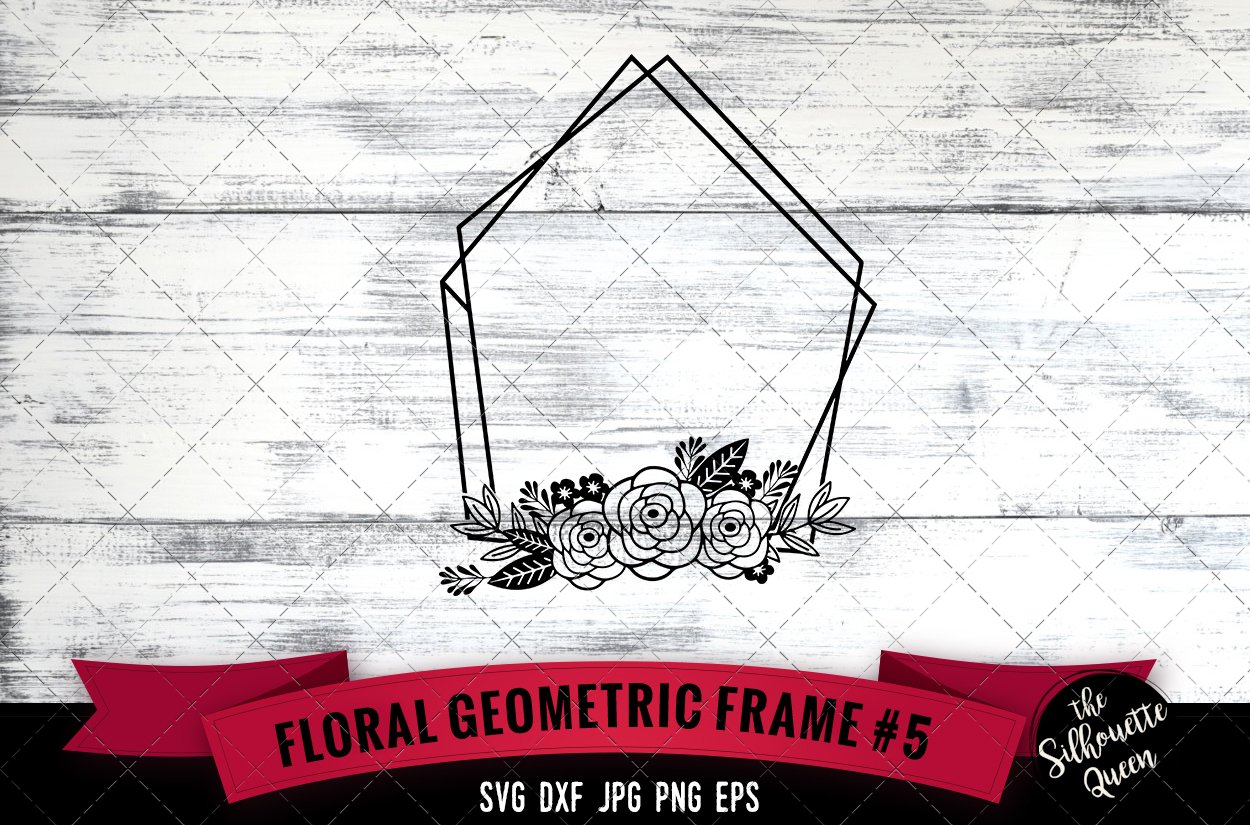 Floral Geometric frame 5 Svg Cut File (405194) | SVGs | Design Bundles
