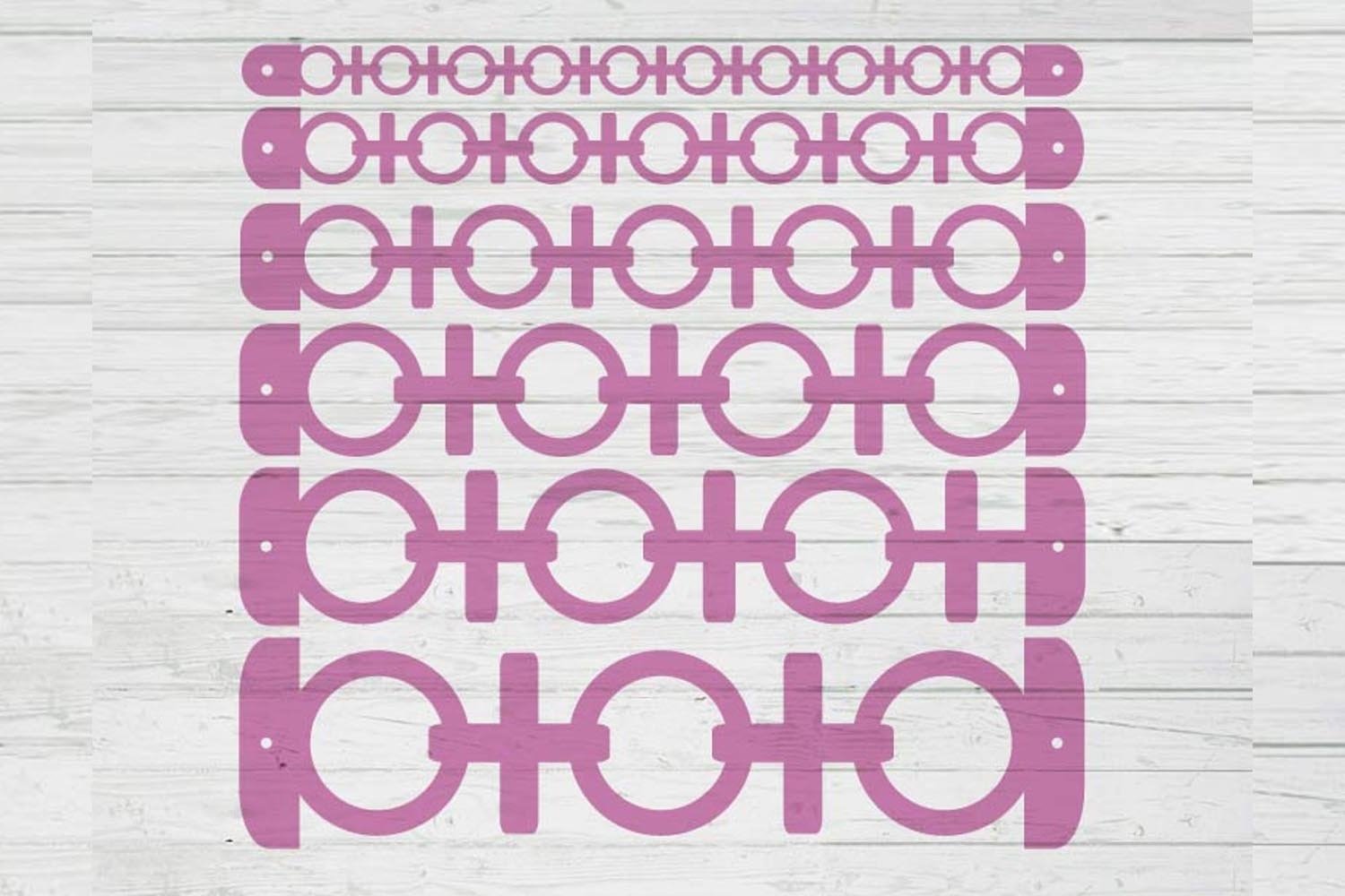 Assorted bracelet shapes template dxf svg png ai files (1298283) | SVGs ...