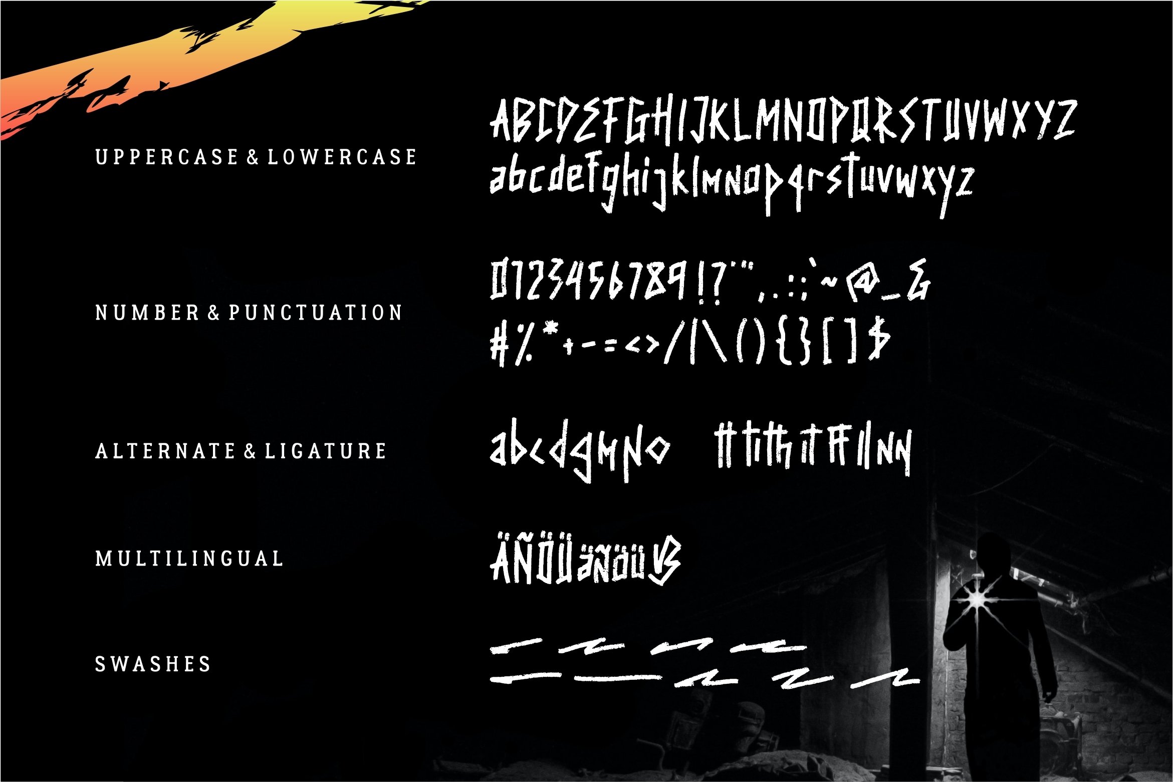 Phantom - A Spooky Brush Font