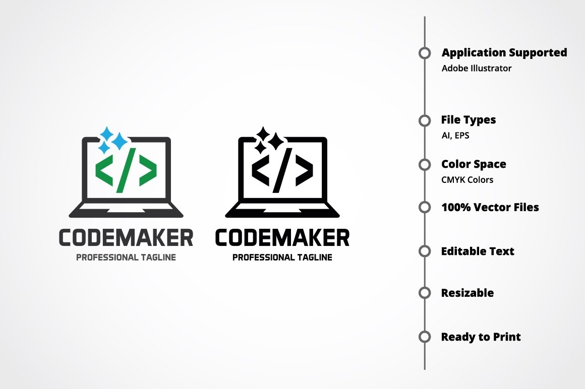 Code Maker Logo (676066) | Logos | Design Bundles