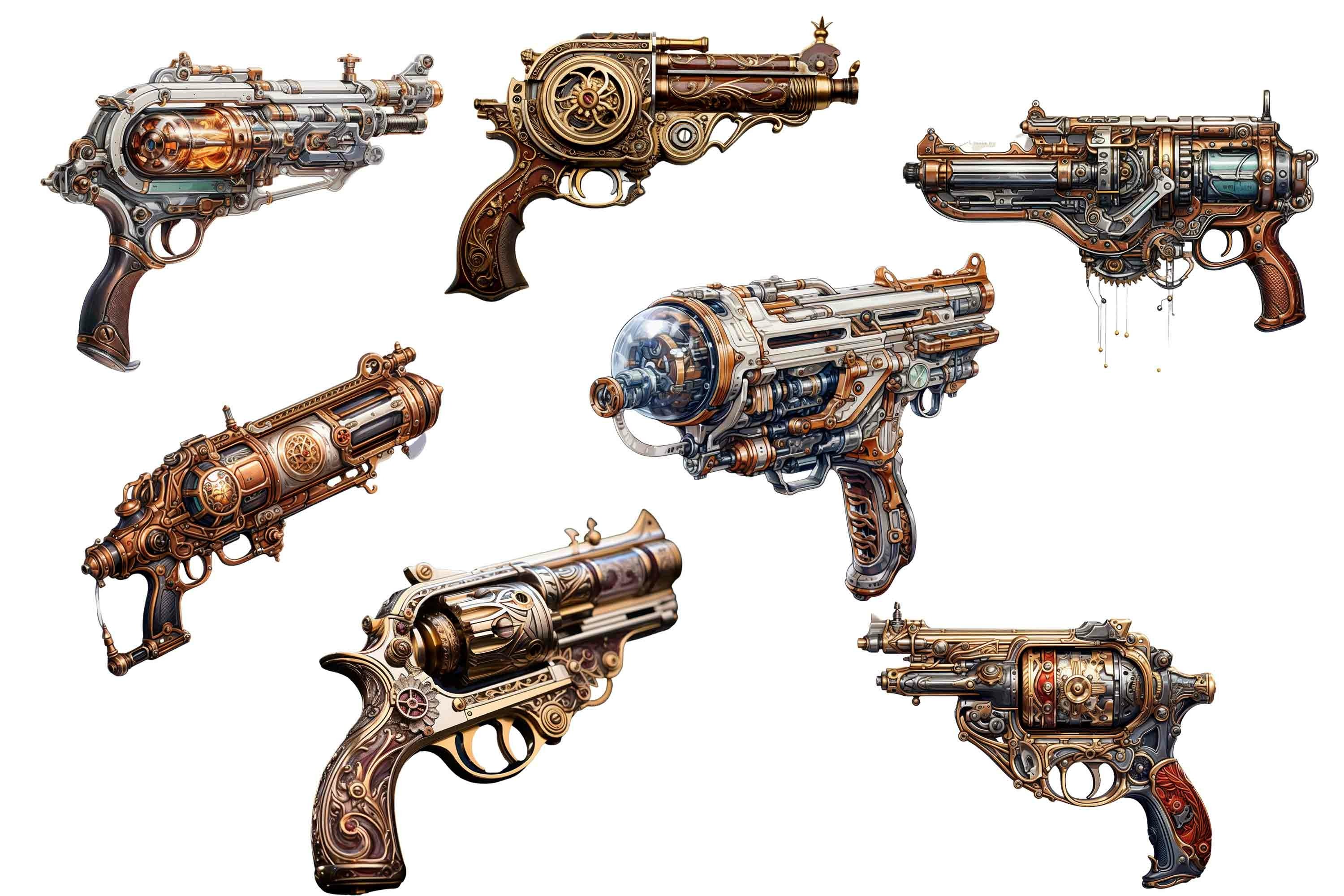 Steampunk Weapons Drawing