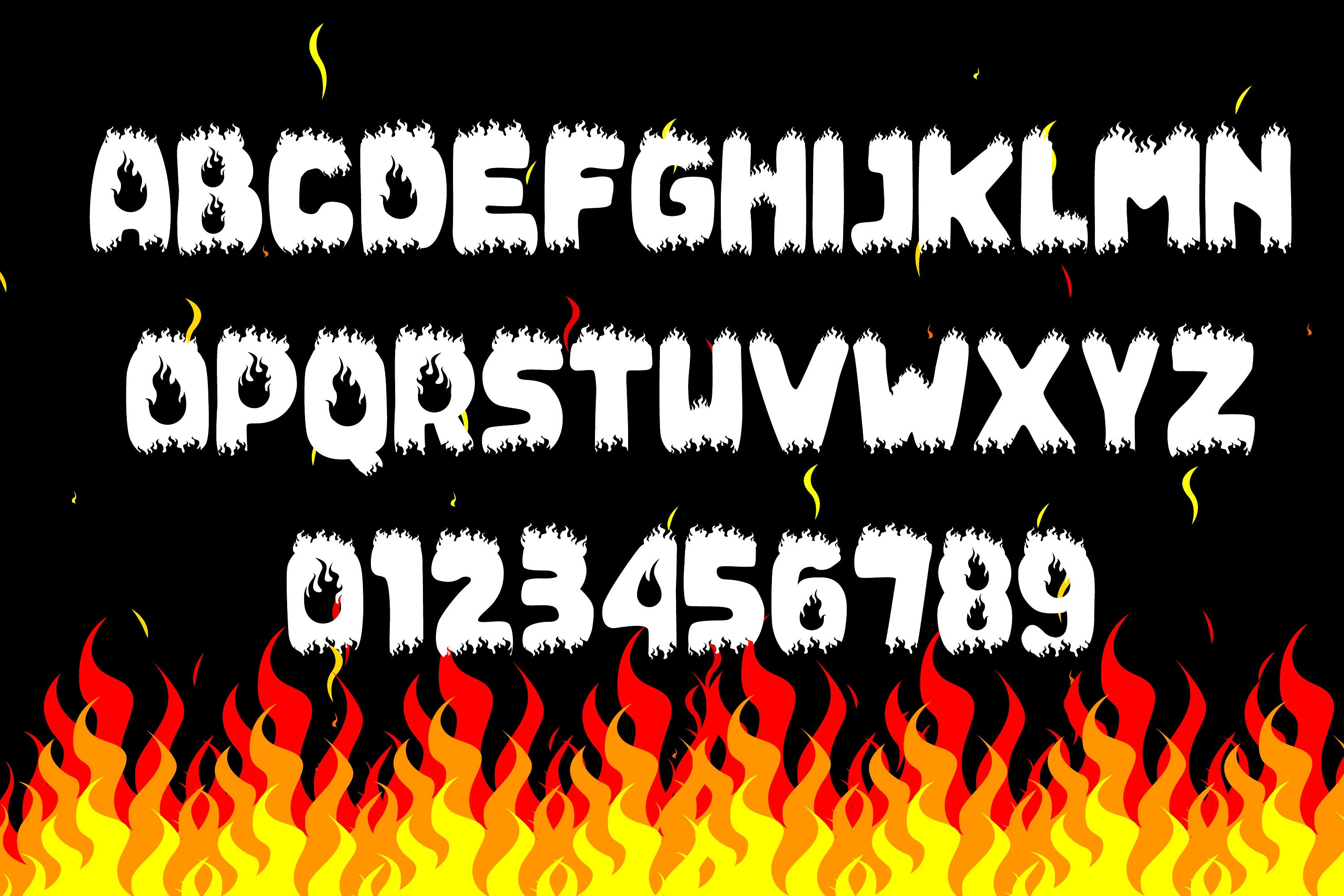 Flame Fonts Bundle Fire Letters Fonts TTF SVG Files Fonts | España🍈 ...