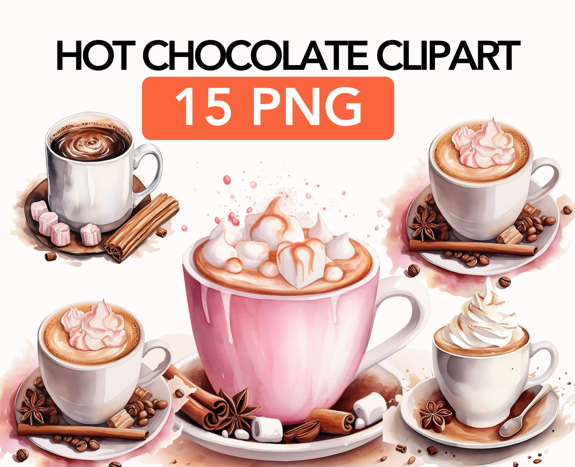 Watercolor Hot Chocolate