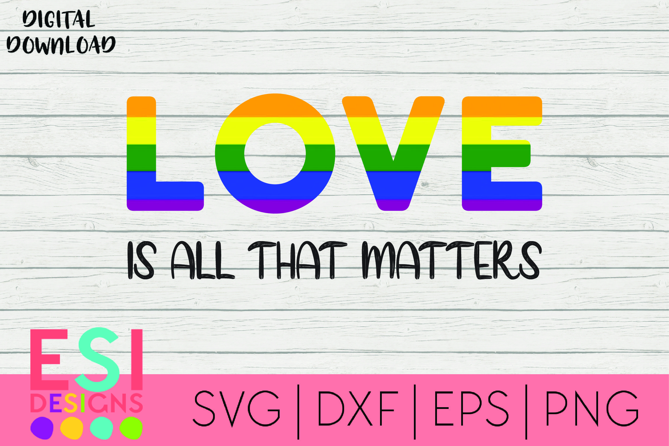 Love Is All That Matters SVG (1406592) | SVGs | Design Bundles