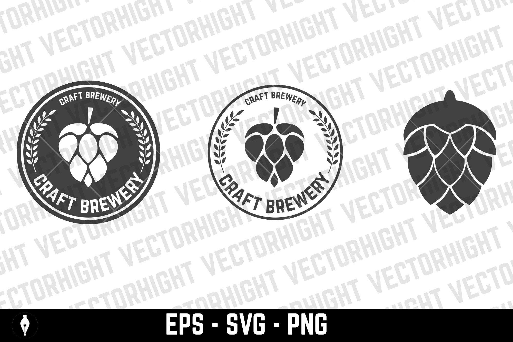 Hops Beer Label Vector