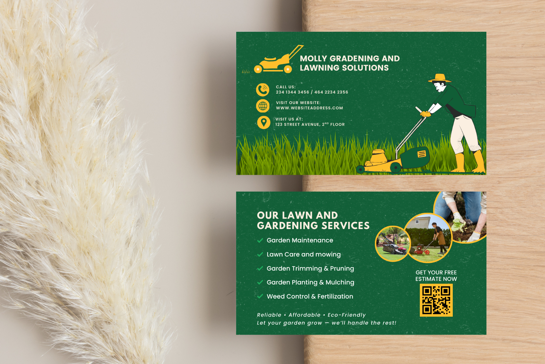 Lawn Care Business Cards Templates Free
