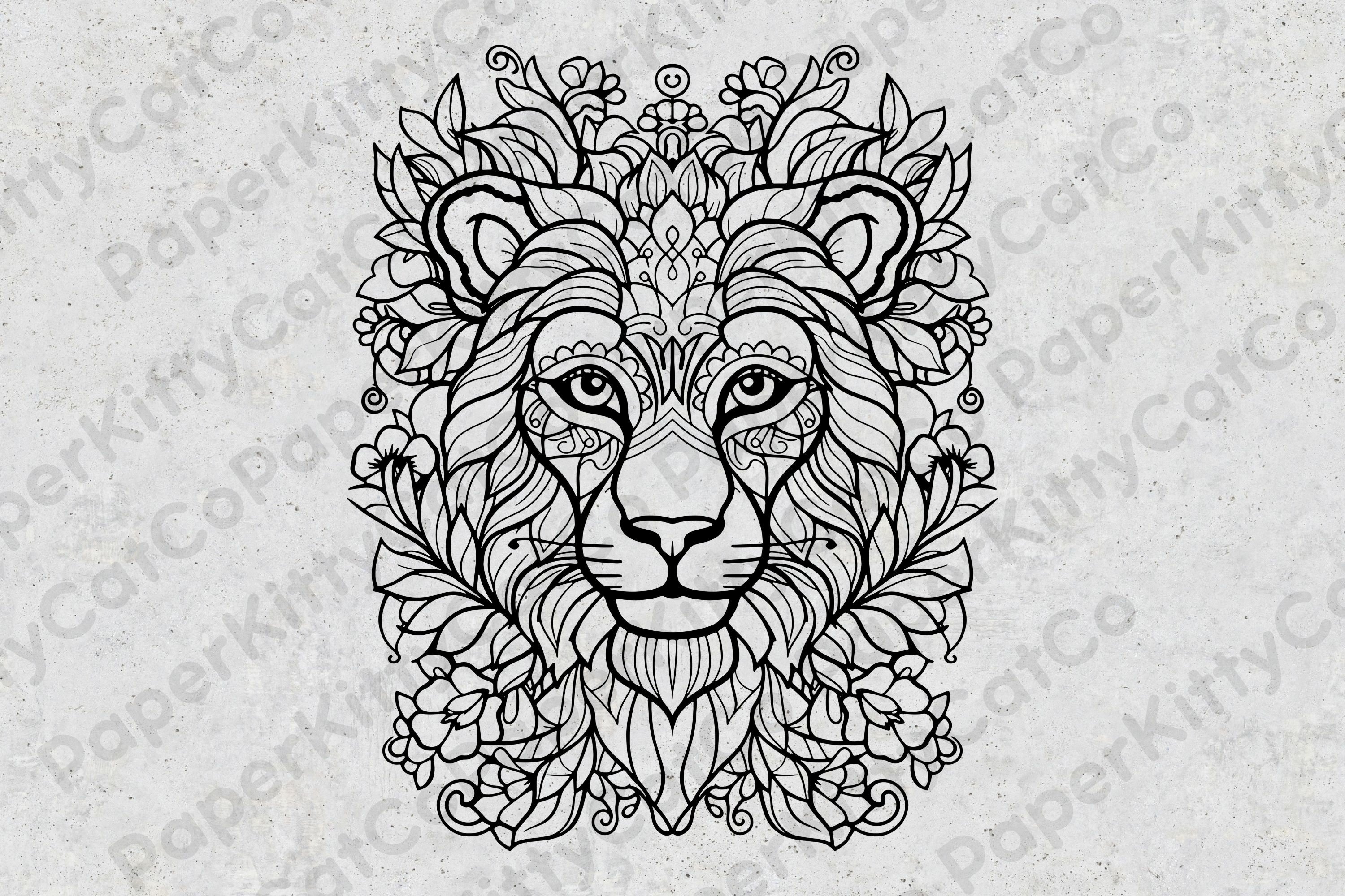 Zentangle Lion